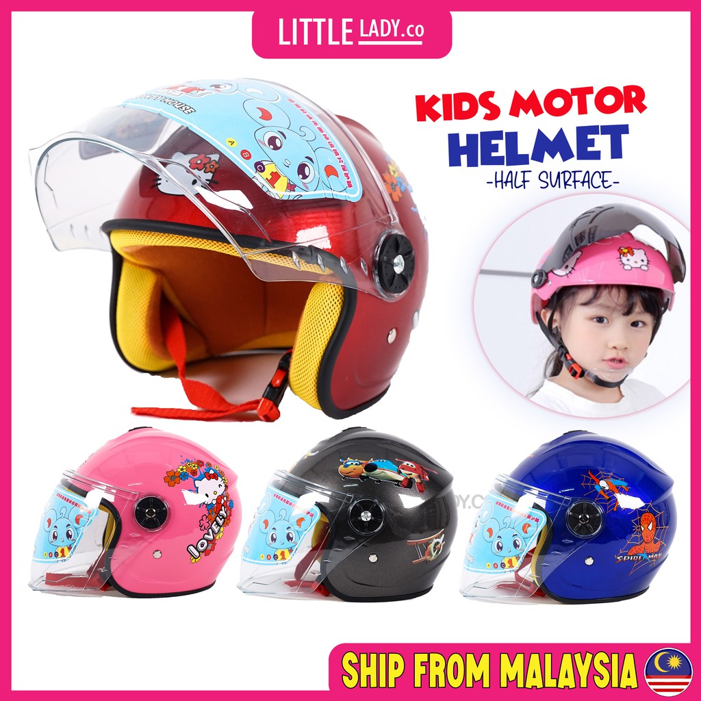 Helmet Motorcycle for Children Half Surface Safety Helmet for Kids ...