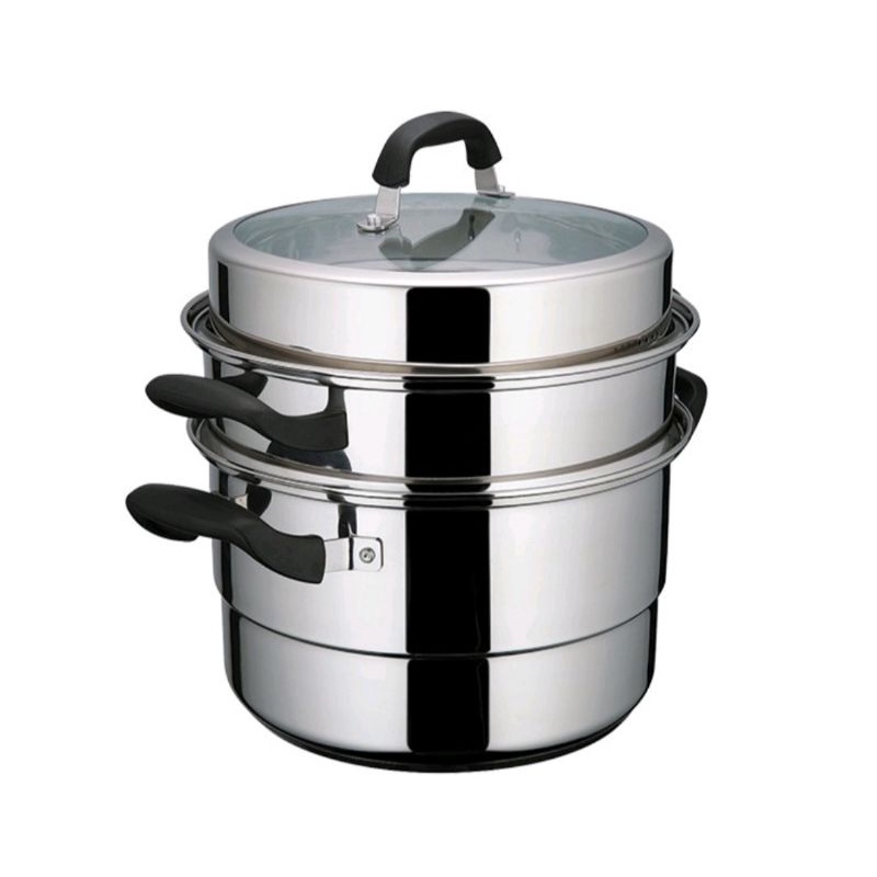 Cosway La Gourmet Two-Tier Stainless Steel Steamer Pot (28cm) | Shopee ...