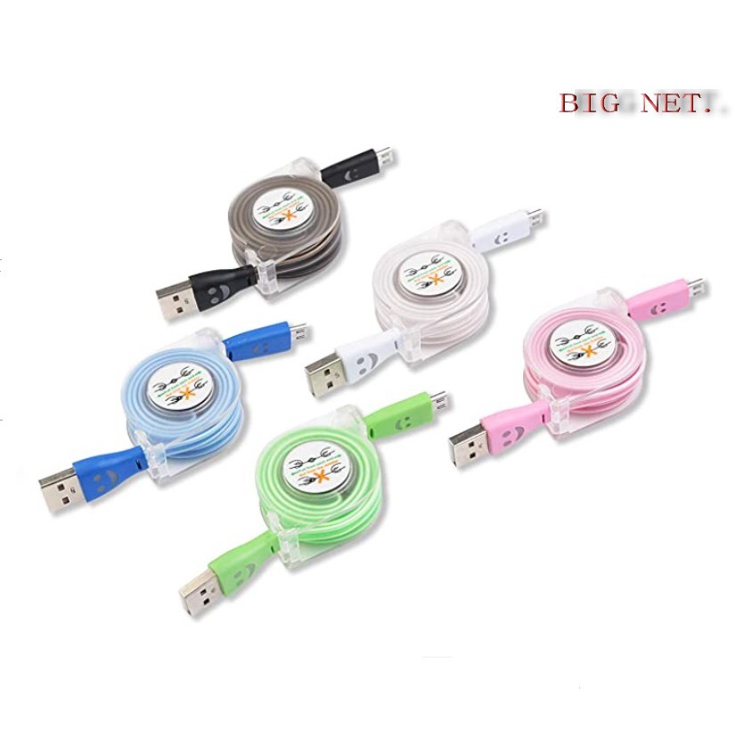 1 meter Retract LED Data Cable/ Micro To Usb Retract LED Cable ...
