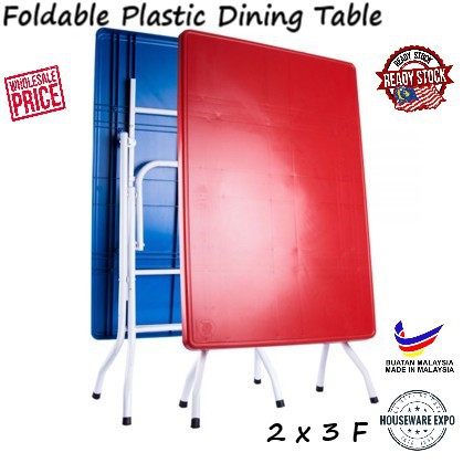 Meja Pasar Malam/ Foldable Plastic Dining Table Meja Lipat/ Meja ...