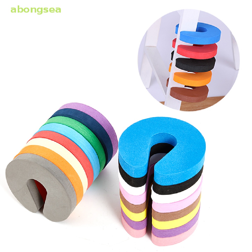 abongsea 5Pcs Safety Finger Safe Soft Foam Door Stopper Locks For ...