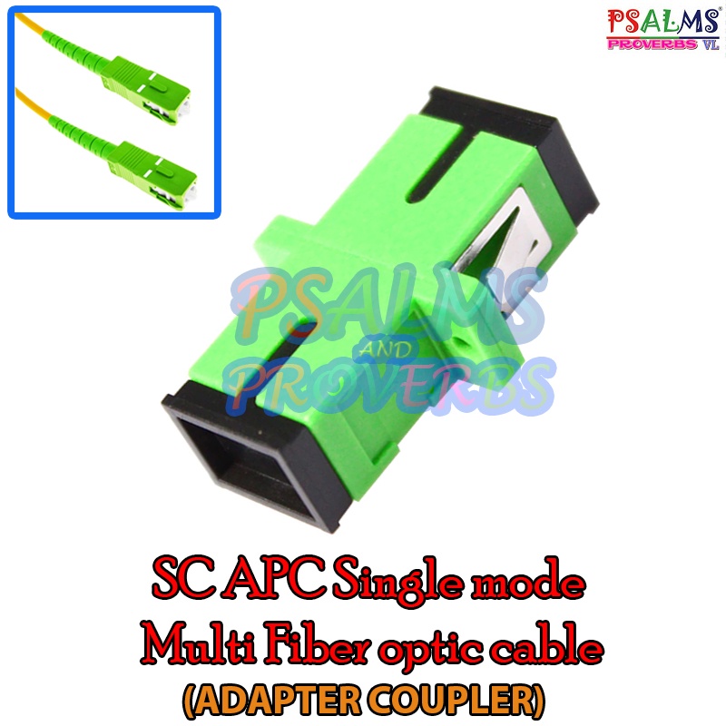 SC-APC Single mode Multi Fiber optic cable (ADAPTER COUPLER) | Shopee ...