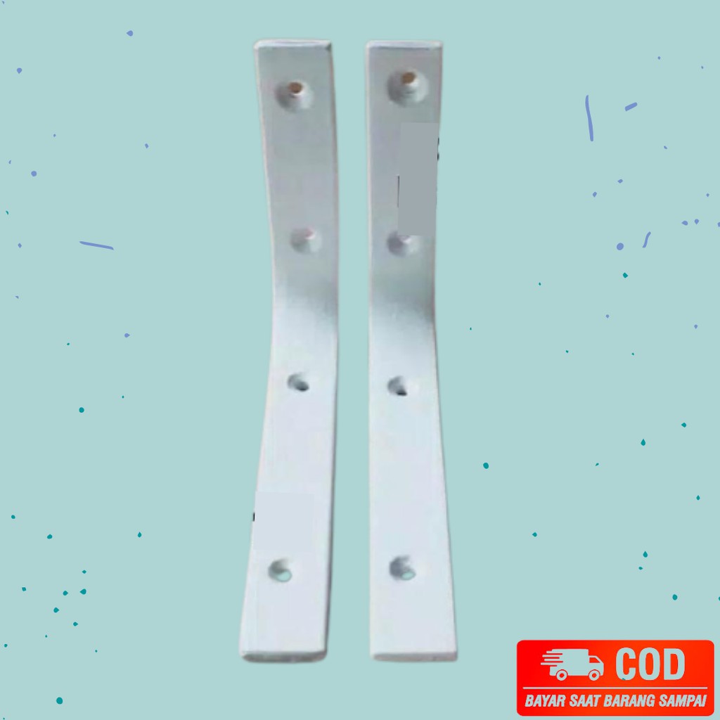SIKU KAYU A Pair Of Iron Elbow Wall Shelf Sturdy Bracket/Wooden Board ...