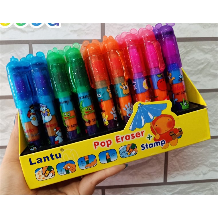 Cartoon Stamp Eraser (set/10c) | Shopee Singapore