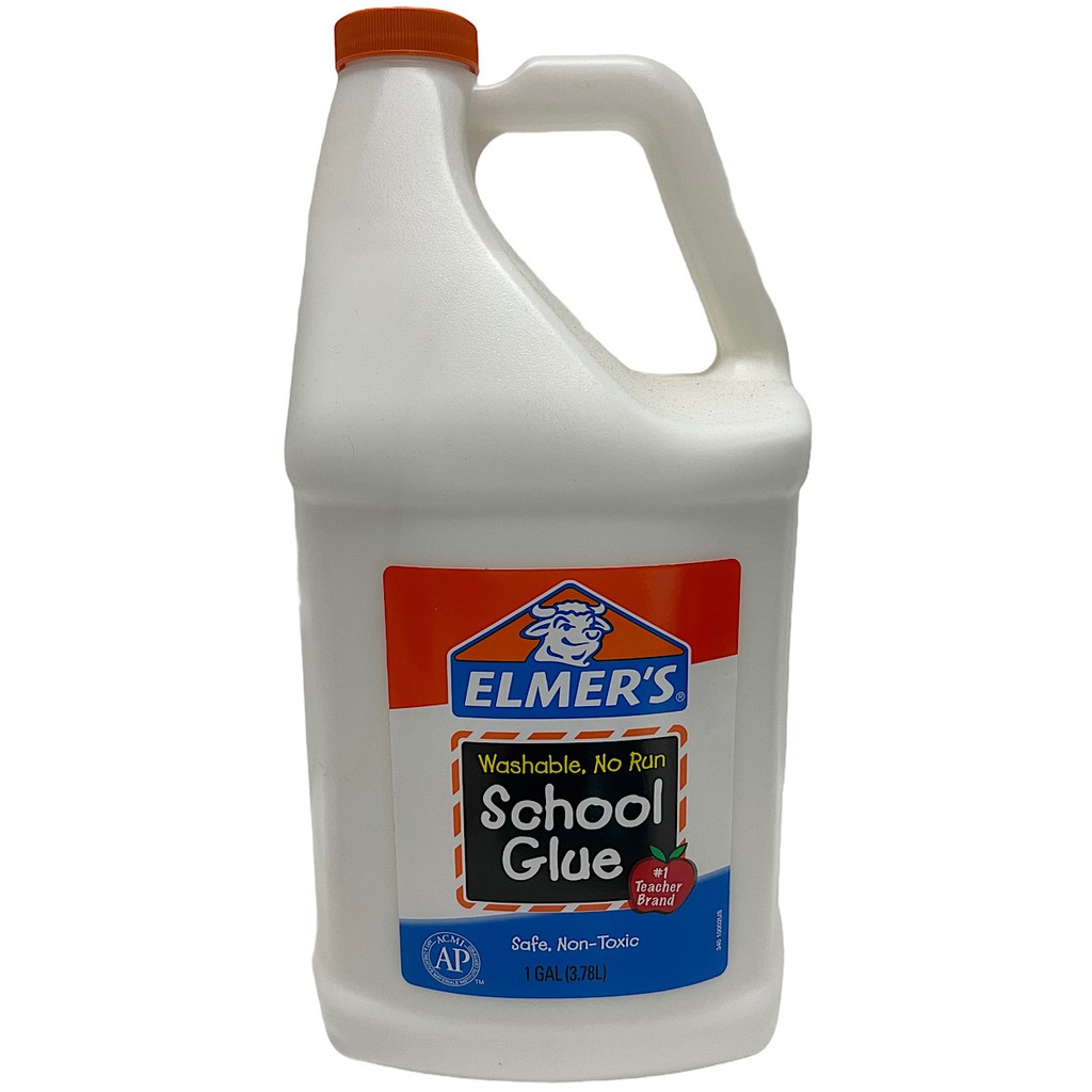 Elmer's 128oz(3.78L) Washable School Glue E340, 1 Gallon, 026000003407 ...