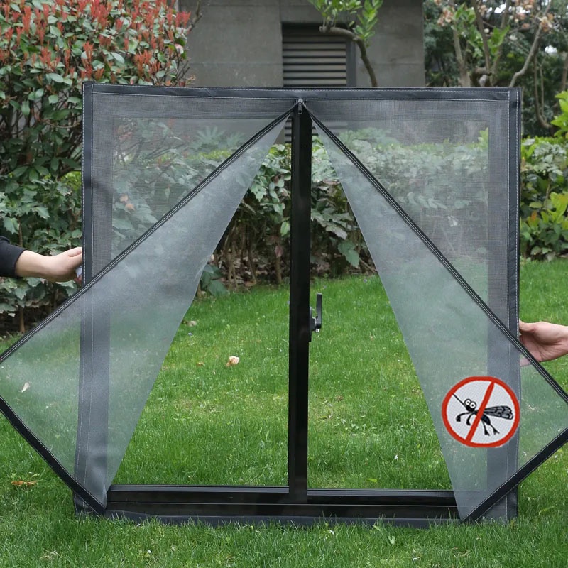 [custom size]180x150cm Mosquito nets for windows Self-adhesive zipper ...