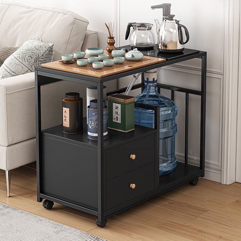 Side Table with Drawer Side Cabinet with Wheel Sofa Side Cabinet Living ...