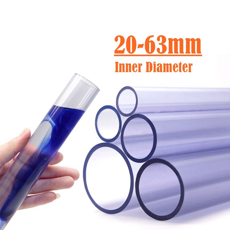 Transparent Pipe UPVC Aquarium Water Tube Transparent 20mm to 63mm ...