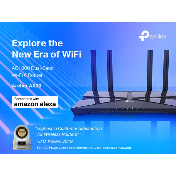 Archer AX20 WiFi6 AX1800 Gigabit Wireless Wi-Fi Router For UniFi ...