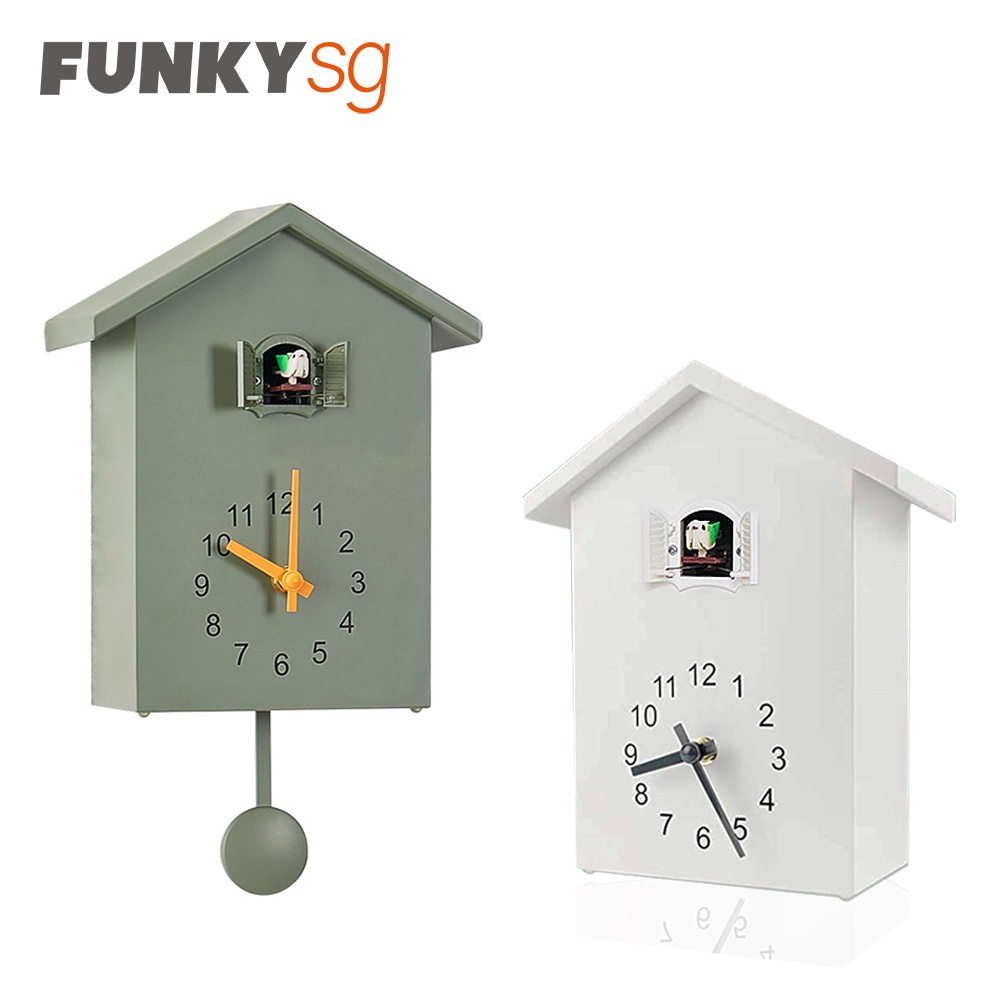 Wall Cuckoo Clock Birdhouse Clock Minimalist Modern Design | Shopee ...