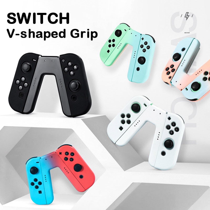 V-shaped Fast Charging Handle Grip For Nintendo Switch Oled JoyCon ...