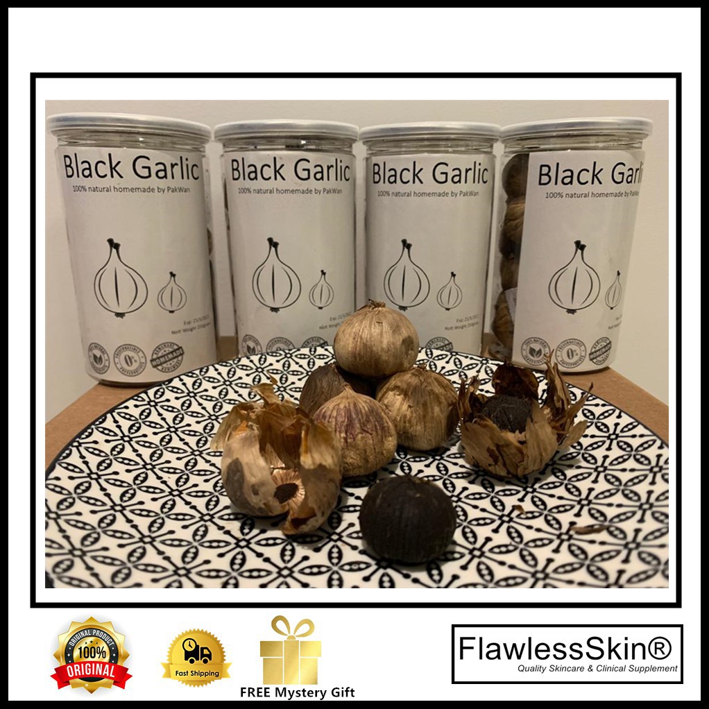 PUTIH HITAM Pak Wan Black Garlic Black Garlic 100% Homemade 250gm 50gm ...