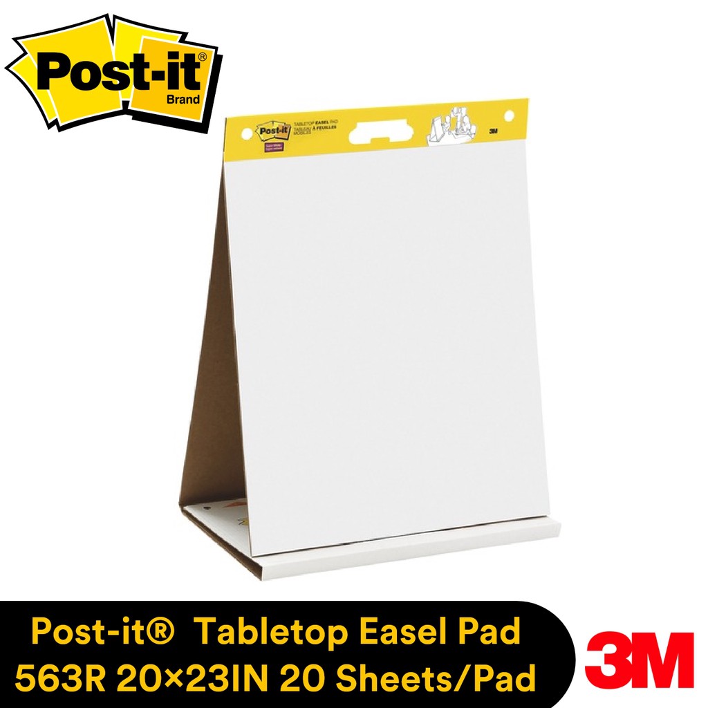 3M Post-It Easel Pad Tabletop (20 inch X 23 inch ) 20 Sheet/Pad ...