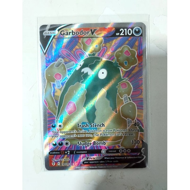 Pokemon garbodor V full art evolving skies card | Shopee Singapore