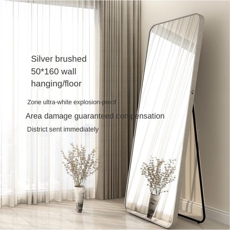 Full body mirror bedroom wall fitting mirror girl dressing mirror ...