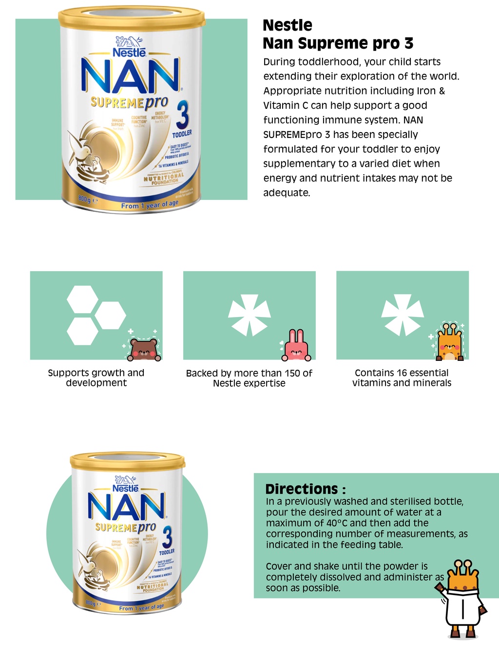 Nan Supreme Pro Stage 3 I 4 Optipro Nan 3 I Comfort I A2 - Stage 3 ...