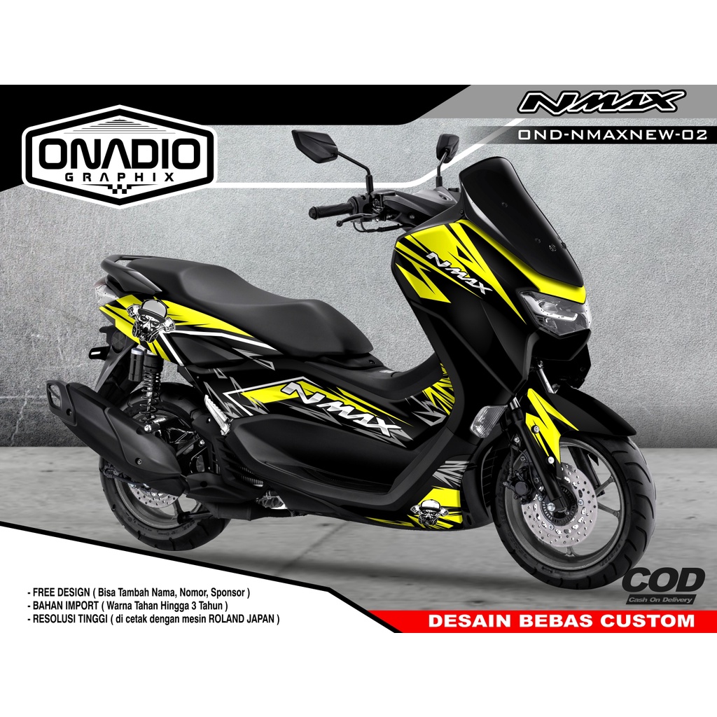 Decal NMAX NEW - Sticker NMAX NEW - Sticker FULL Block NMAX 2020 - OND ...