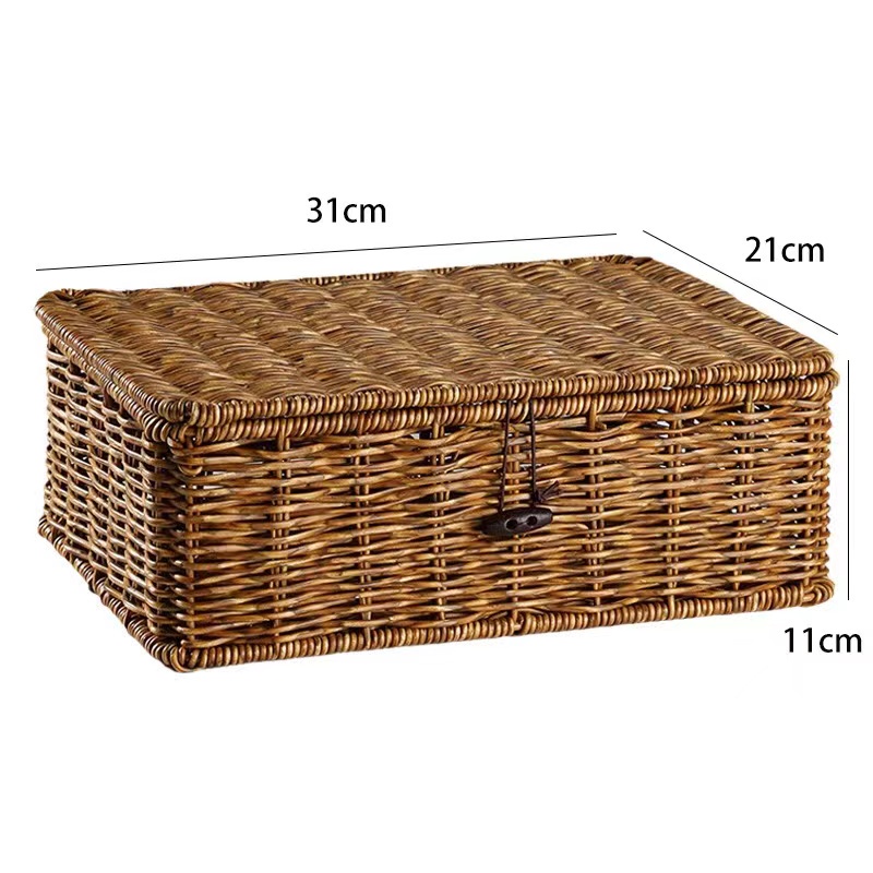 LIFESTYLE Good quality Hand-Woven Rattan Basket/Rattan Storage Box ...