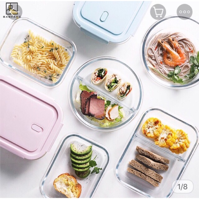 Glass food container (Taiwan) | Shopee Singapore