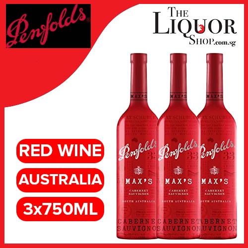 Bundle of 3 Bottles Penfolds Max's Cabernet Sauvignon 750ml | Shopee ...