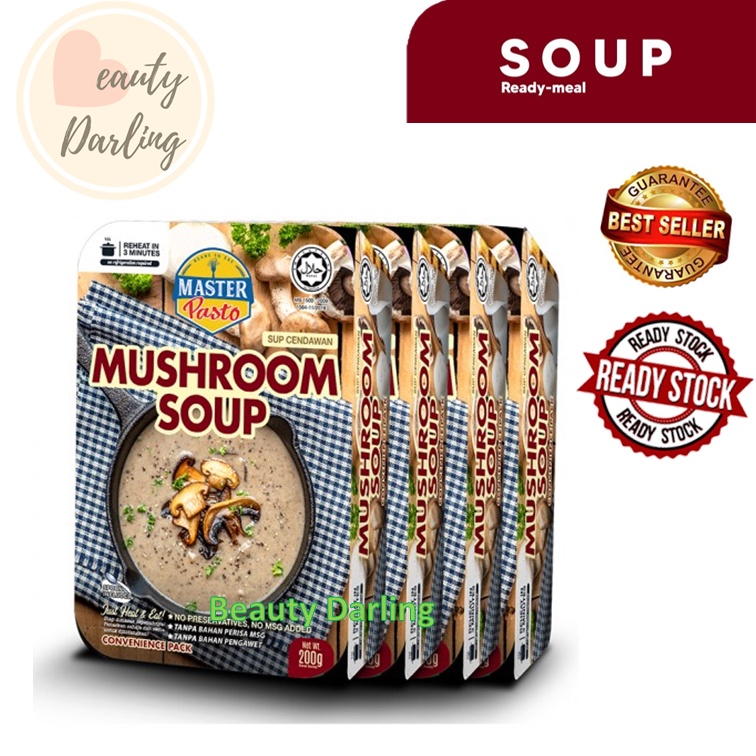 Master Pasto 3-Minute Mushroom Soup (200g x 4 Packets) | Shopee Singapore