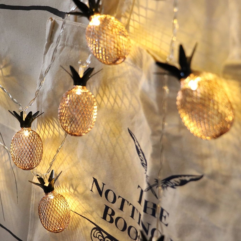1.5/3M Pineapple Shape String Lights LED Fruit String Lights Fairy ...
