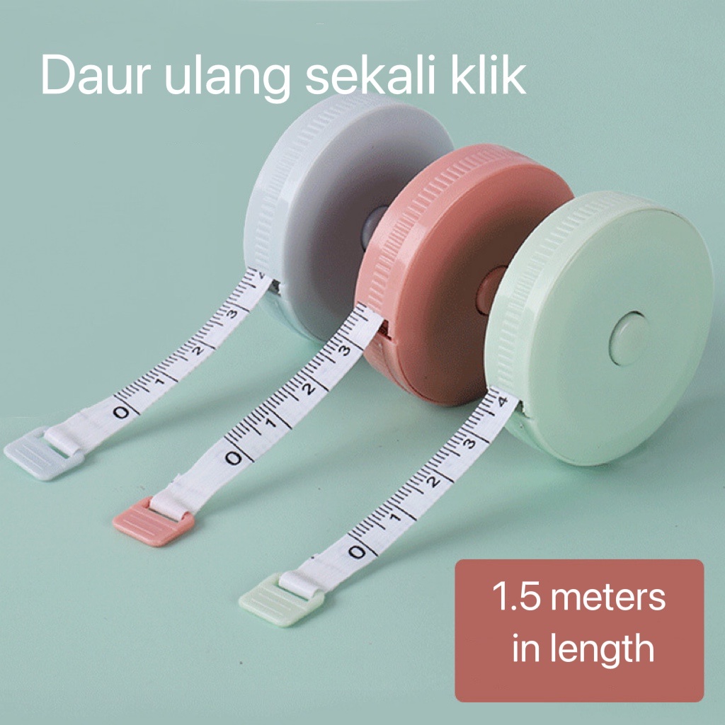 Mini FIBERGLASS Tape METER/Clothes METER/PORTABLE METER Size 1.5 METER ...