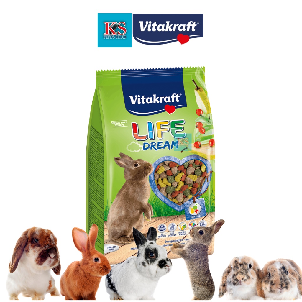 Vitakraft Life Dream Rabbit Food 600g | Shopee Singapore