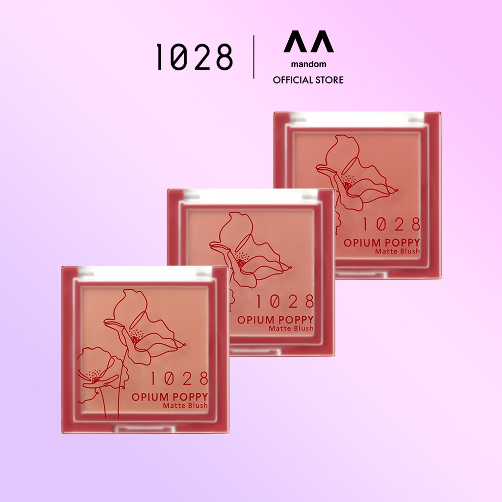 1028 Poppy Matte Blush (01 Baby Nude, 02 Cotton Pink, 03 Soft Fig ...