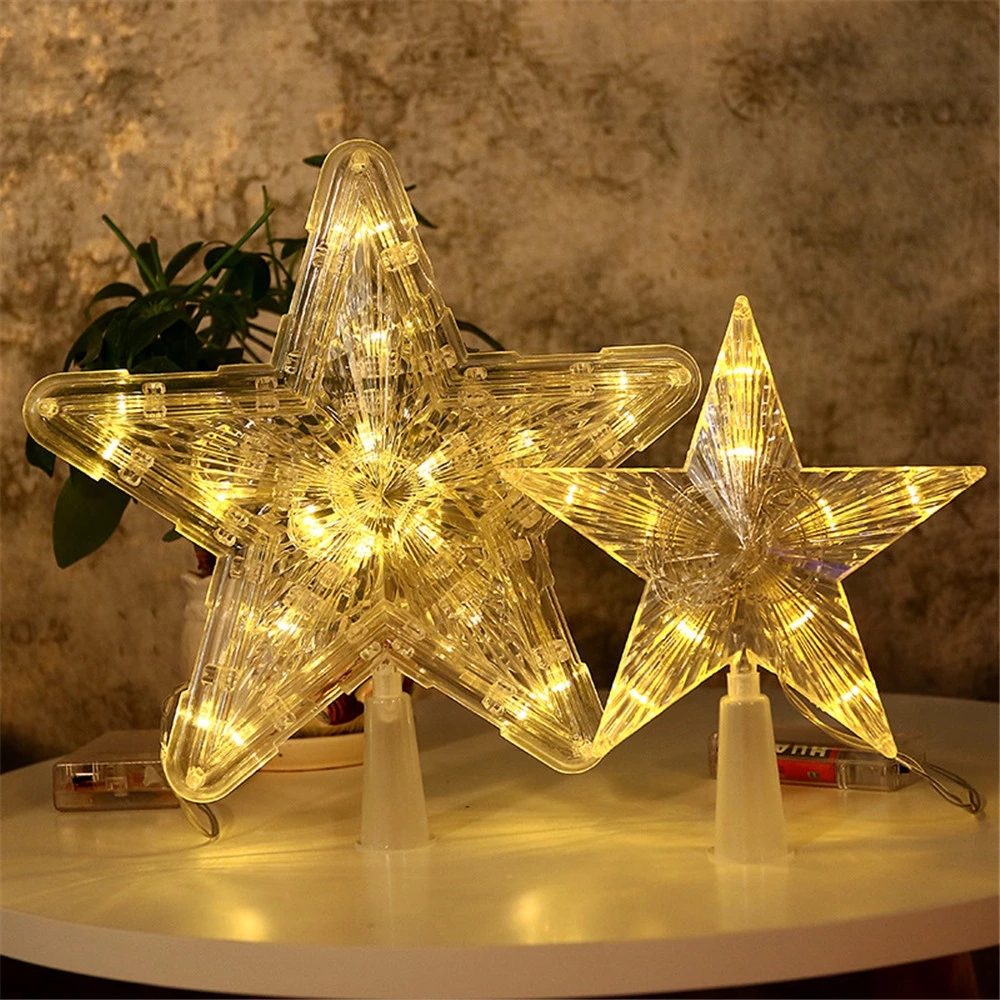 Christmas Tree Top Five-pointed Star LED Lights /Fairy Lights Home ...