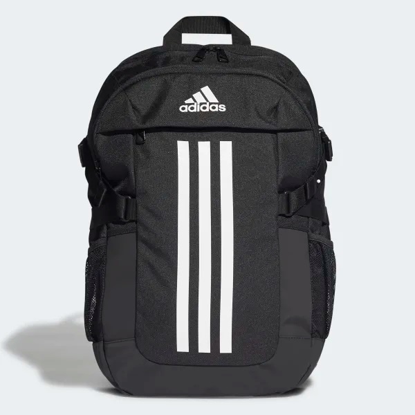 Adidas Power Backpack Front zip pocket Side slip-in pockets Padded ...