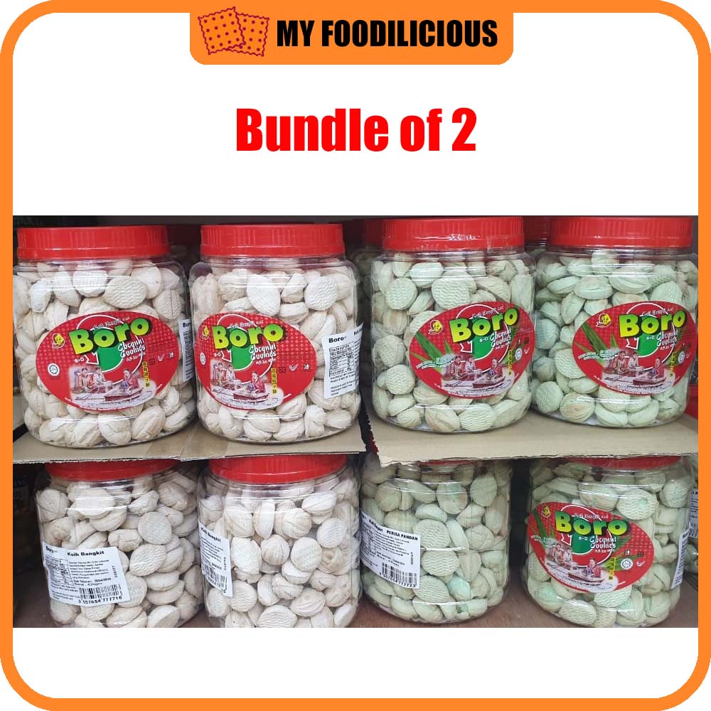 Boro Kuih Coconut Cookies Original/ Pandan 435GM 椰子酥 CNY Biscuit ...