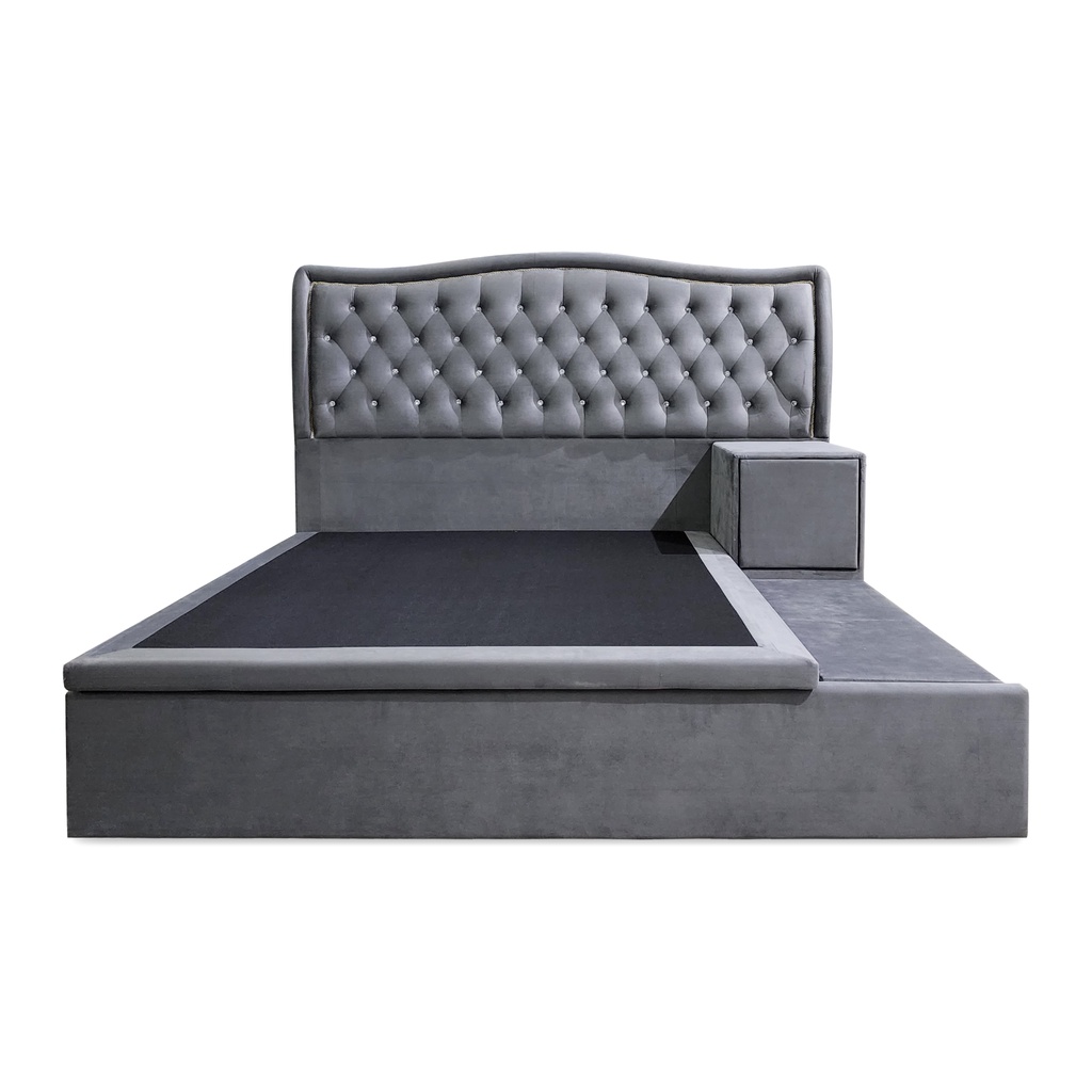 (11.11) Designal Storage Bedframe With Crystal And Side Storage Queen ...