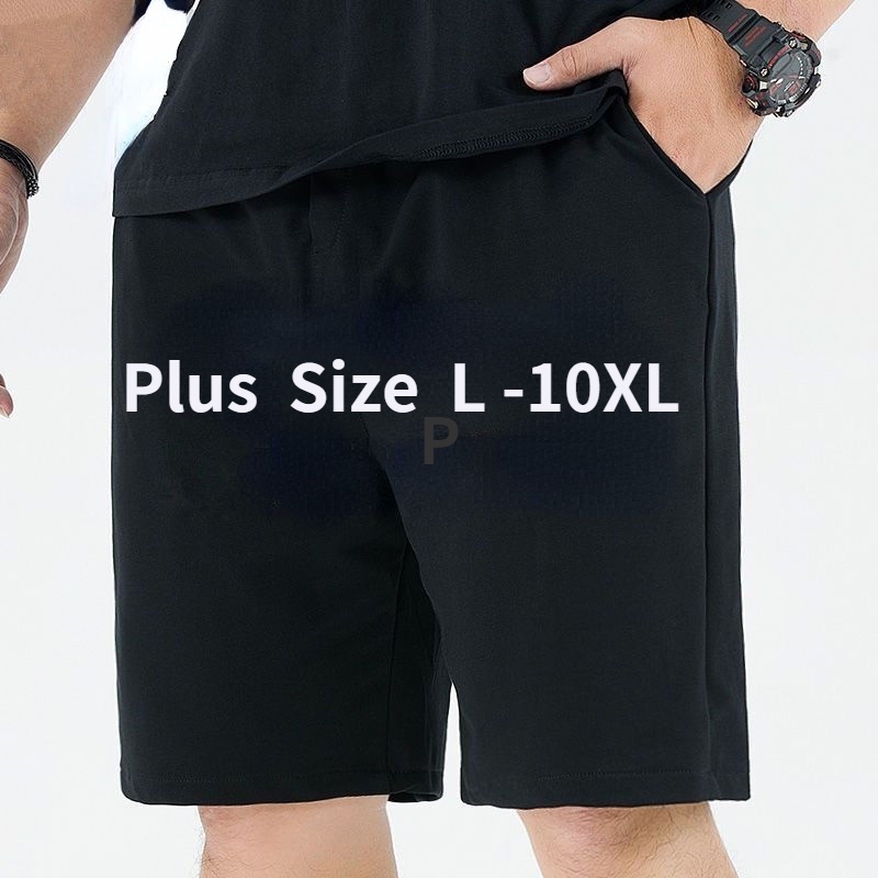 Men's Plus size shorts 10XL stretch thin men's quick-drying shorts loose plus size gym sports ...