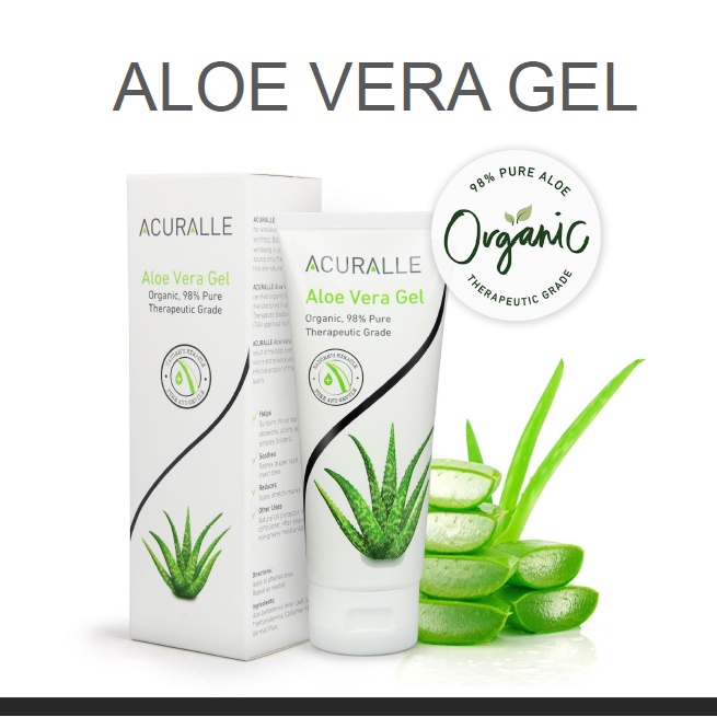 Acuralle Aloe Vera Gel 98% For Moisturiser Diaper Rashes Sunburn Face ...