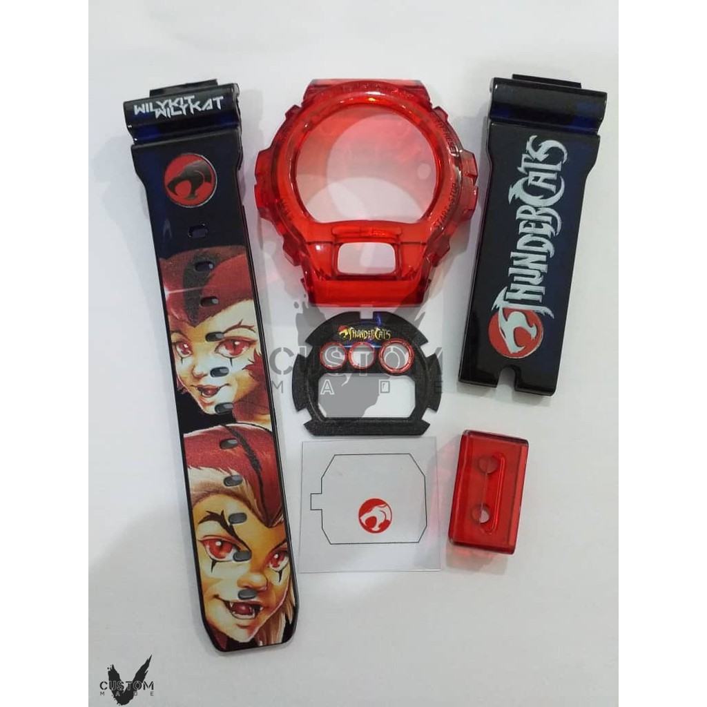 (Vcustom) DW-6900 THUNDERCATS "WILY n WILYKAT" PRINTING BAND AND BEZEL ...