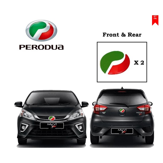 Car Emblem Sticker PERODUA MYVI ATIVA ALZA AXIA 2023 BEZZA ARUZ VIVA ...