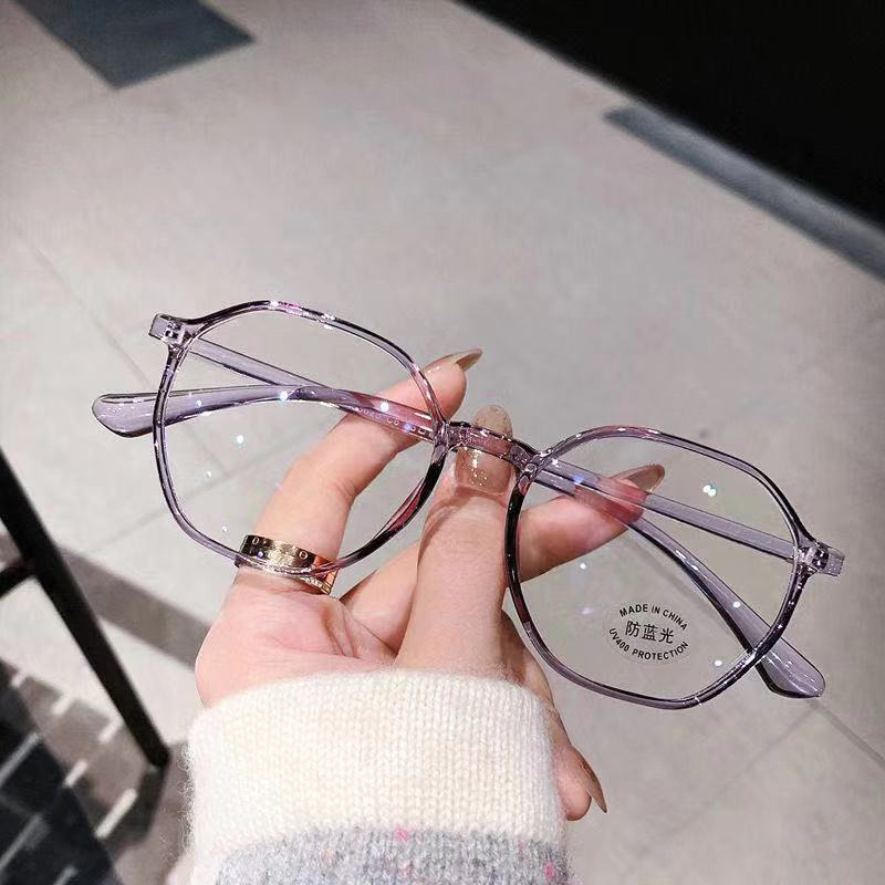New Glasses Women's Fashion Polygon Glasses Frame Students Trendy ...