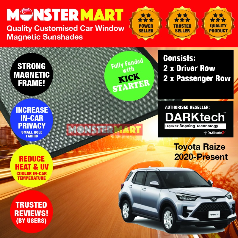 CERTIFIED ORIGINAL DARKtech Toyota Raize 2020-Present Japan Compact SUV ...