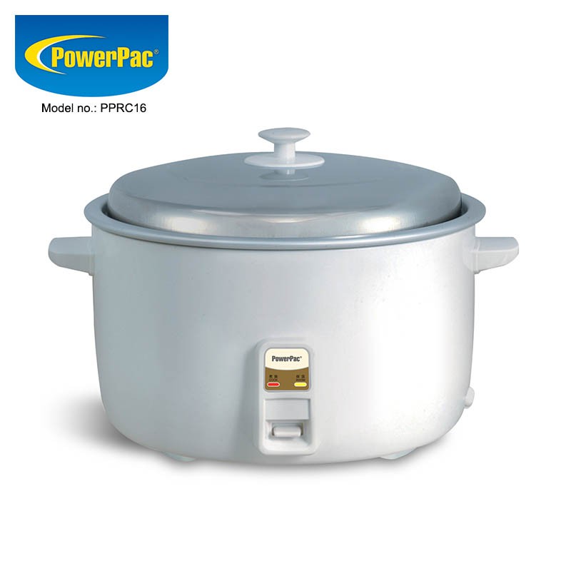 PowerPac Rice Cooker 3.6L with Aluminium Inner Pot, Stainless Steel Lid ...