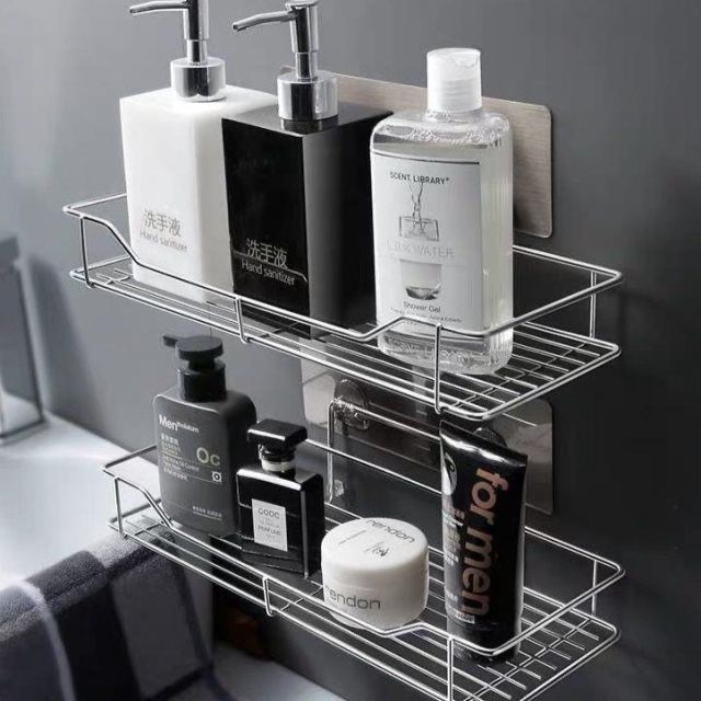 Stainless Steel Storage Rack Household Bathroom Storage Rack ...