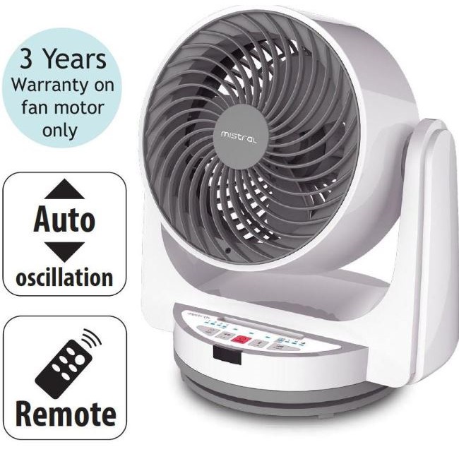 Mistral 8" Turbine Blade High Velocity Desk/Table Fan [MHV90/ MHV800R ...