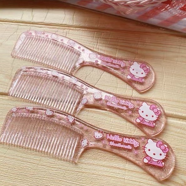 Hello Kitty Hair Comb Handle Character Hello Kitty Cute Hair Comb for ...