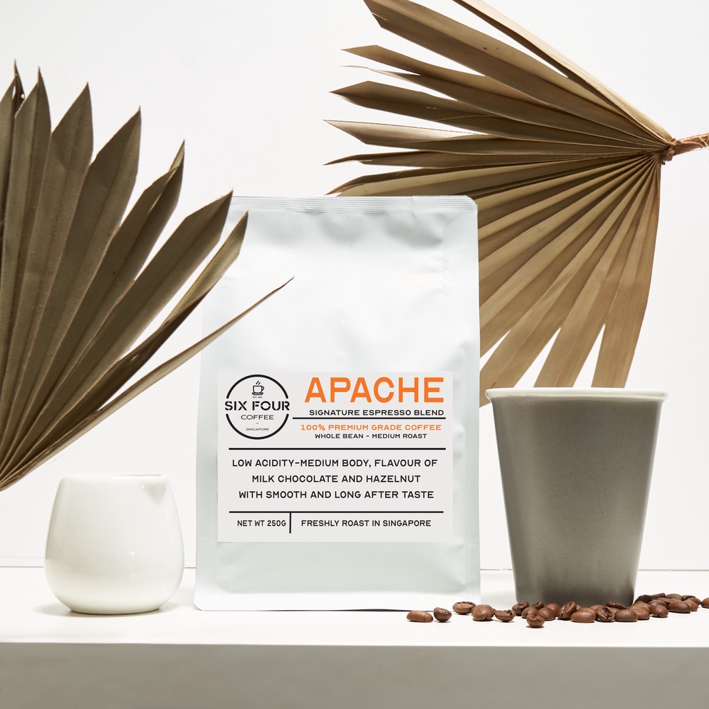 Espresso coffee blend, Apache, 250g, from Six Four Coffee [FREE ...