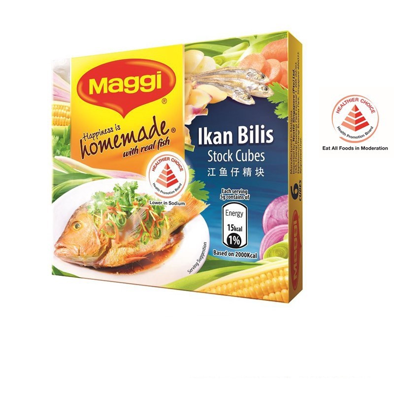 MAGGI Ikan Bilis Stock Cubes 60g (Healthier Choice) | Shopee Singapore