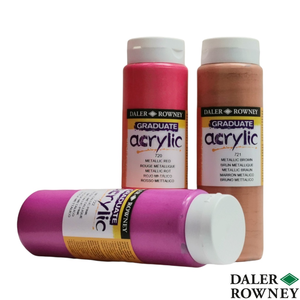 Daler Rowney Graduate Acrylic Colour 500ml Part 3/3 (47 colours in this ...