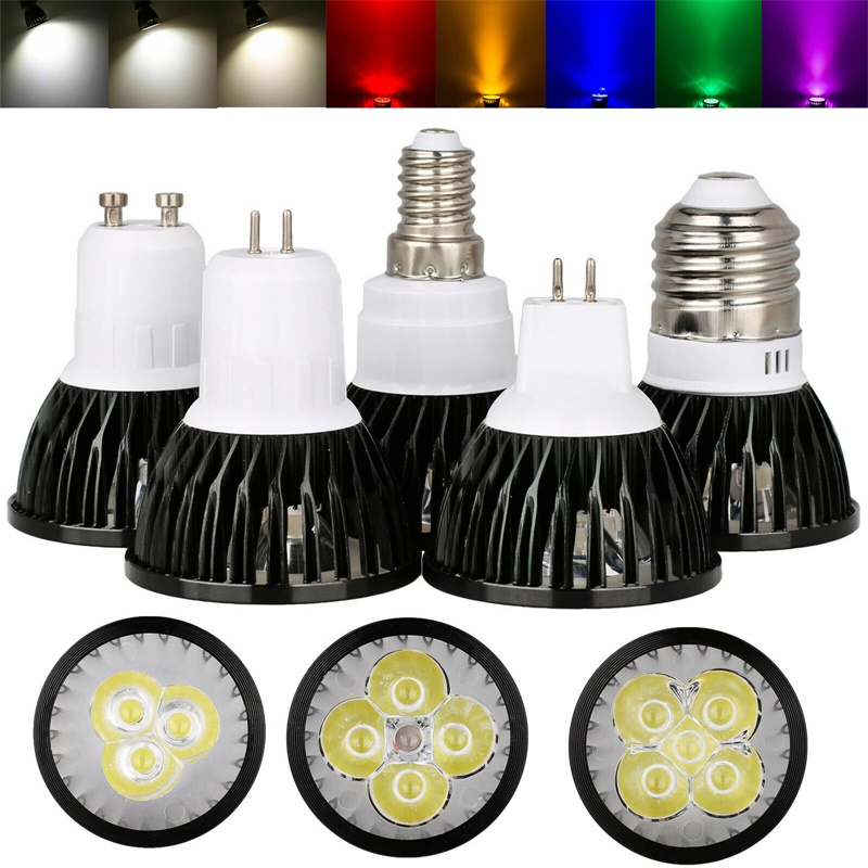 (Ready Stocks) Ranpo 8 Colors LED Spotlight Bulb E27 GU10 MR16 E14 E12 ...