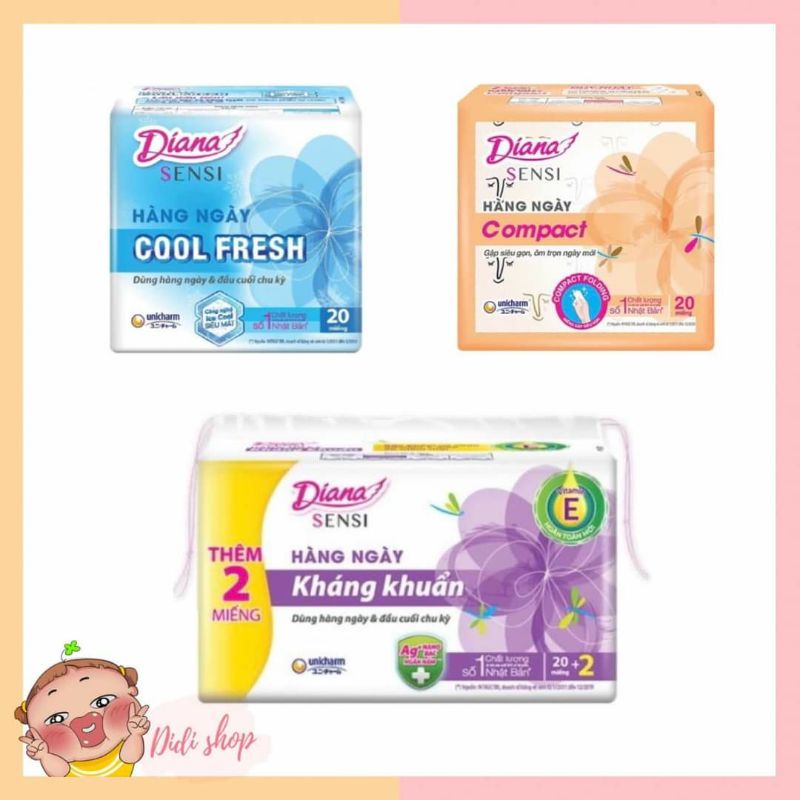 Diana Daily BVS (COMPACT THIN, LIGHT/ ANTIBACTERIAL/ COOLFRESH ...