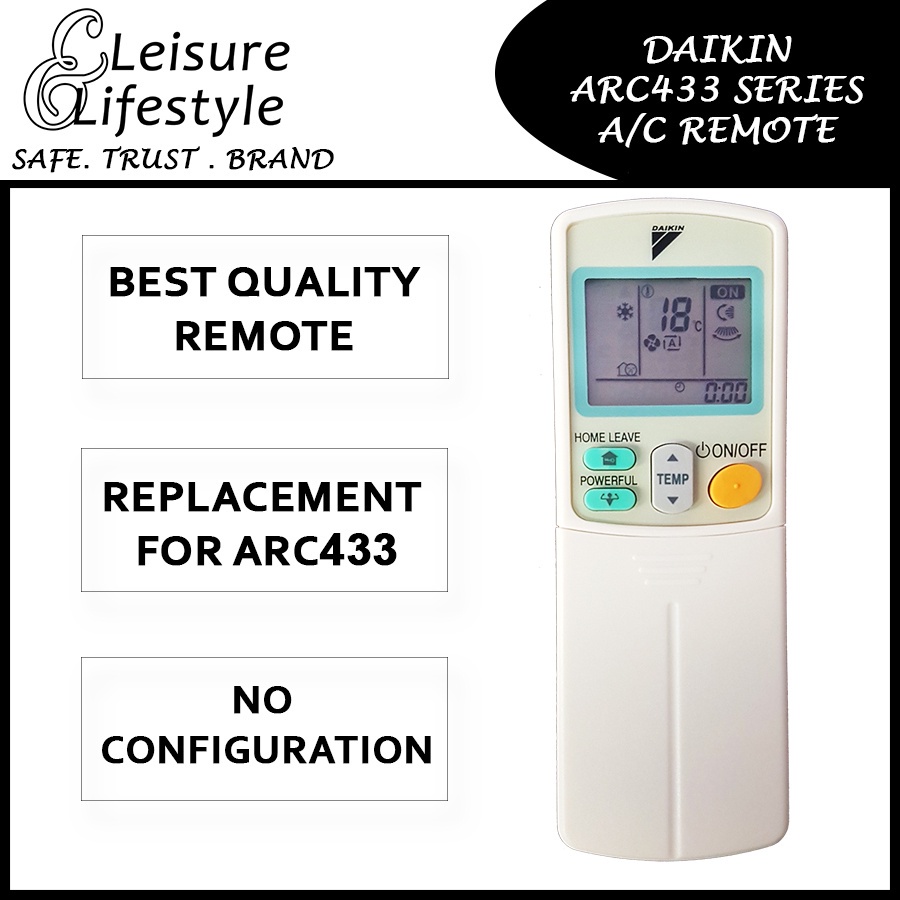 Daikin Aircon Remote Control Daikin Remote ARC433B71 | Shopee Singapore