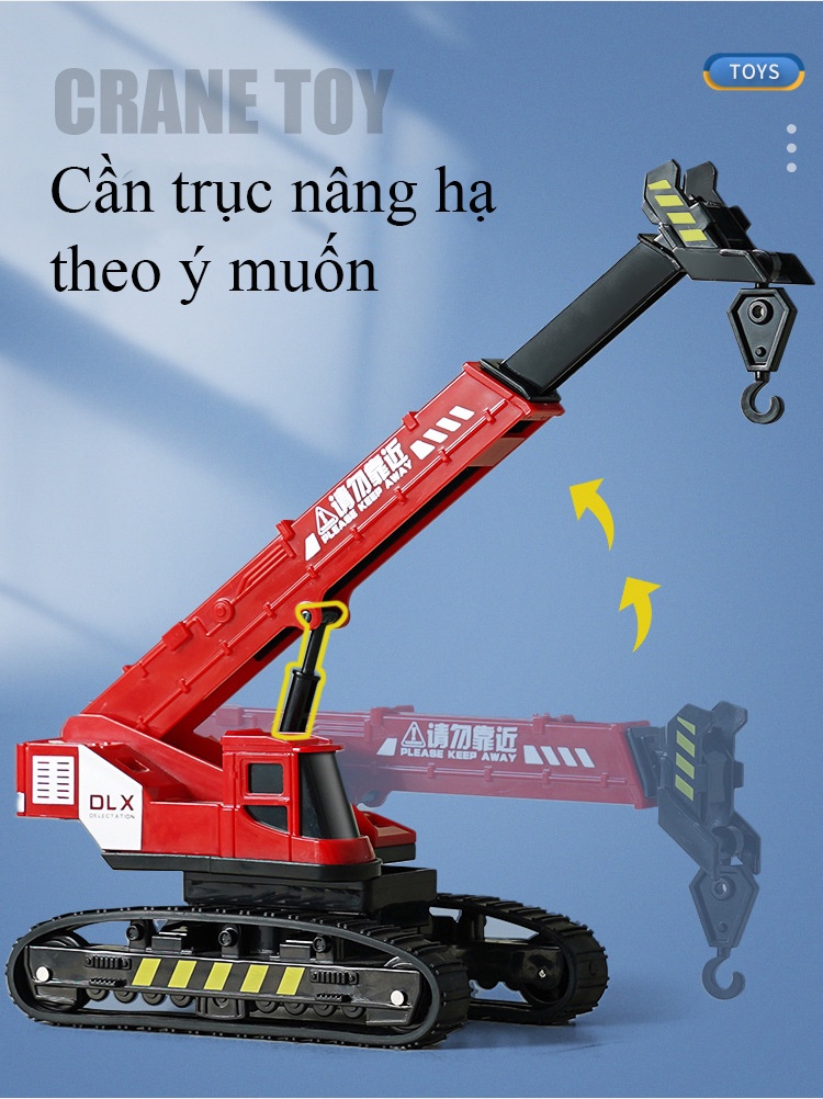 KAVY self-propelled crane model toy with crawler and 2 containers ...